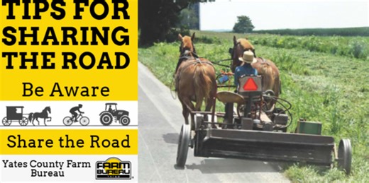 TIPS for SHARING THE ROAD with slow moving vehicles