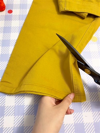 How to Shorten Pants at Home A Simple, Money-Saving Sewing Trick #sewingtutorial #pant #length #diyhack #stitching