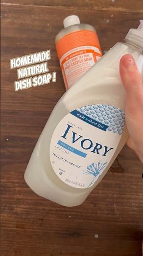 DIY Natural Dish Soap: Castile Soap & Water Hack | Never Run Out! #diy #natural