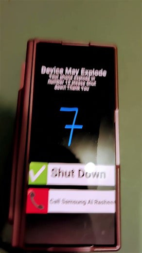 Samsung Galaxy Z fold 6 exploded in reverse