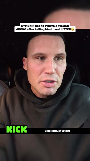 GYMSKIN had to PROVE a VIEWER WRONG after telling him to not LITTER🤣 #gymskin #fyp