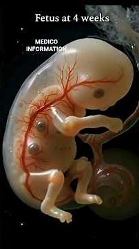 Fetus at4Weeks| Early Pregnancy Development Explained#baby #pregnancyjourney#pregnant#pregnant#baby