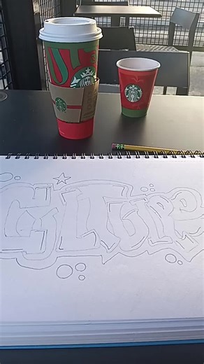 Happy sunday! All Glory be to God!! went to grab a coffee this morning and brought my notebook! chilly weather, good coffee, Christmas music in the back! its the small things in life! #Sunday #art #graffiti #Jesus #Tucson
