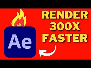 SECRET Settings To RENDER 300x FASTER In After Effects In 1 Minute