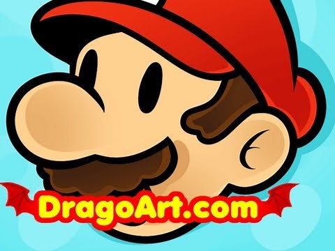 How to Draw Mario Easy, Super Mario, Step by Step