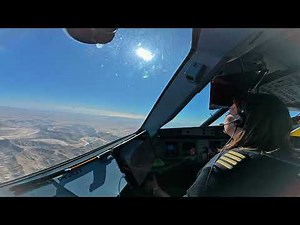 WHAT DOES A PILOT SEES DURING LANDING?? Airbus 321 Neo Cockpit View Approaching Hurghada Desert