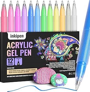 Colorful Pens, 12 Pcs Colored Pens Fine Point Smooth Writing Pen, 1.0 mm Colored Ink Gel Pen for Journaling Note Taking Writing, Acrylic Gel Pens for Coloring (12 Pcs Color)