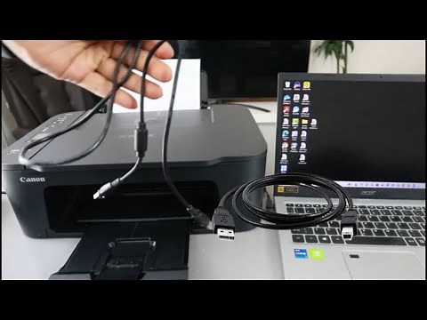 Canon PIXMA TS3750i Setup: How to Connect with USB Cable & Print