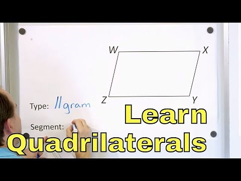 Understand Quadrilaterals - Trapezoid, Rhombus, Parallelogram, Rectangle, Square, Kite - [13]