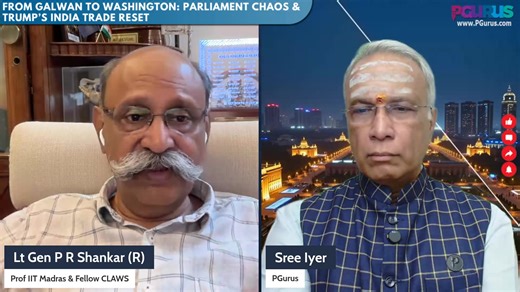 India witnessed an unprecedented showdown in Parliament over an article on Galwan, raising sharp questions about narrative control, national security, and timing. This comes just as Donald Trump publicly claimed a major India–US trade reset, including tariff reductions and a shift in India’s energy sourcing — following his conversation with Narendra Modi. Is this coincidence — or convergence? In this wide-ranging strategic discussion, Lt Gen Ravi Shankar (R) examines: • What is fact vs fiction i