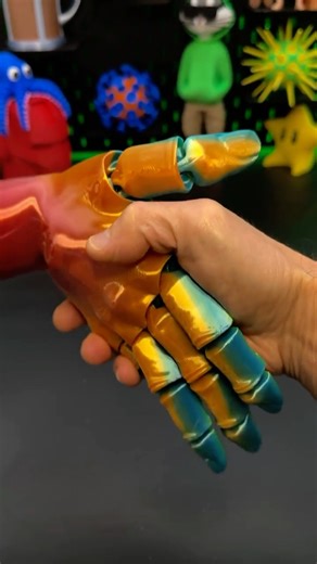 3D Printed Flexi Hand #3dprinting #timelapse #bambulab