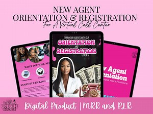 Virtual Call Center Templates: Registration & Orientation Guide - Etsy