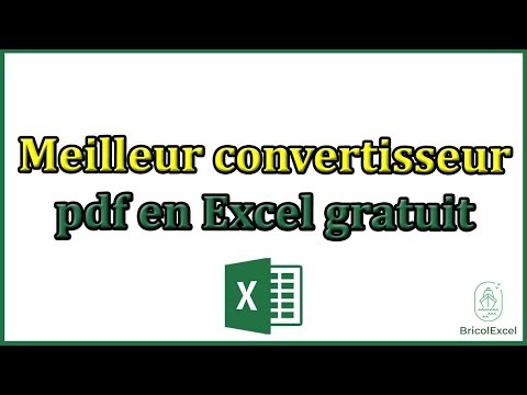 Meilleur convertisseur pdf en excel gratuit