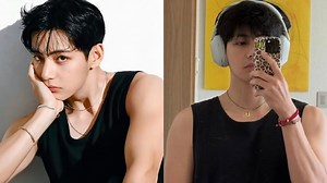 What does the red string mean? BTS' Taehyung's "shy" reaction to reporter's question on his airport departure to Celine show goes viral