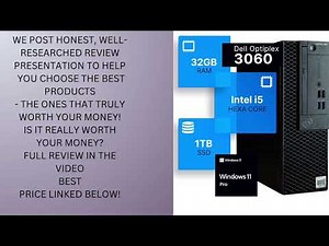 Dell Optiplex 3060 desktop PC review| Intel 15, 32GB RAM, 1TB SSD| Windows 11