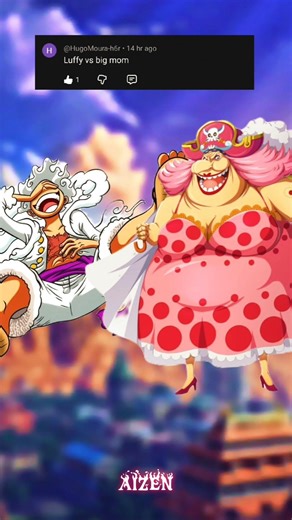 Luffy vs Big Mom #anime #onepiece #whoisstrongest #luffy #bigmom #haki #animeedit #strawhats #gear5