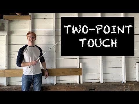 How to Use a White Cane - Two-Point Touch - Blind and Visually Impaired