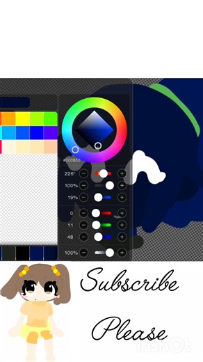 Making a girl with inverted colors!! #pleasenohate #digitalart