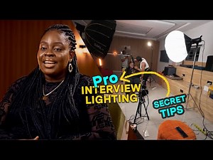 INTERVIEW LIGHTING LIKE A PRO (5 Lights, SECRET TIPS)