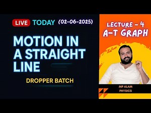 LIVE Motion in a Straight Line | For Dropper Students Class 11 NCERT Chapter 2 Lecture 4 Physics
