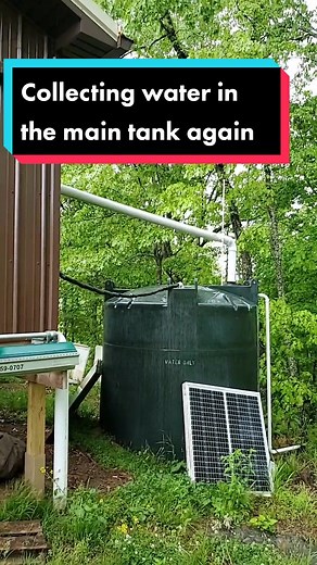 #narrowayhomestead #rainwatercollecting #homestead #offgridliving #watertank