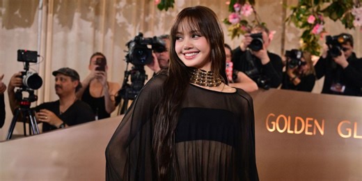 Lisa's Sheer Mesh Naked Dress at Golden Globes 2026 After-Party Includes This Polarizing Trend