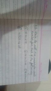 Dote:-Q. 5 Write the nest Five consecutive whole Number for ea... | Filo