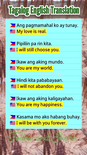 907K views · 10K reactions | Tagalog English Translation Tagalog English Sentences Daily Conversation Tagalog English #viralreelschallenge2025viralreelschallengejaiviralreelschallengeviralreelschallenge #fypシ゚ #conversation #learntagalog #postoftheday #FilipinoLanguage #learnenglish #shortphrases #languagelearning #tagalogenglishtranslation | John Ines Mina | Facebook