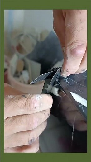 Perfect Edge Cutting Technique with a Simple Knife Ceramic Finish Like a Pro #cuttingskills #welding