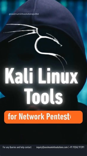 Kali Linux Tools for Network Pentesting #pentesting #ethicalhacking #axximuminfosolutions