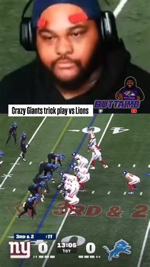 Butta / Licensed Hooper | Crazy Giants trick play vs Lions 😳#nygoants #onepride #nfl #buttaimb | Instagram