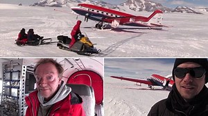 Impact crater in Antarctic ice sheet caused by house sized meteorite