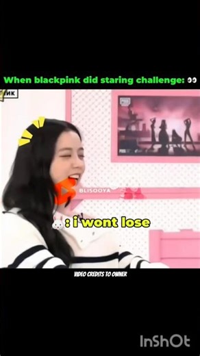 blackpink doing staring contest #shorts
