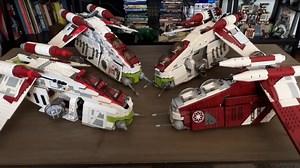 Comparing every LEGO Star Wars Republic Gunship playset so far