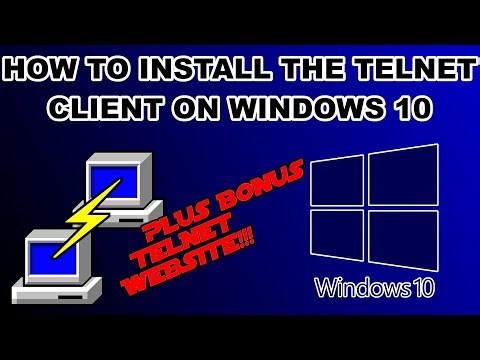 How can I install the Telnet client in Windows 10 #Install #Telnet #Client #Windows10