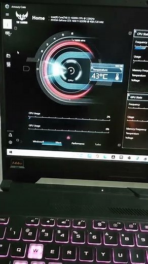 ASUS TUF GAMING RGB keyboard modes and keyboard lights color changing settings #shorts, #review