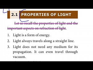 10th SCIENCE PHYSICS Unit 2 OPTICS DETAIL part 1 Qn.1 five properties of light tamil