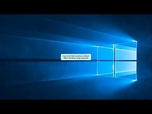 Windows:Copy only full folder structure without the files in them using Copywhiz