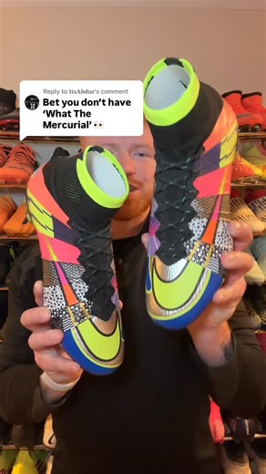 Football Boots / Soccer Cleats on Instagram: "What The Mercurial?! 🤩😩 - Who remembers these iconic football boots from 2016? The what the mercurial was a limited edition Boot that featured 18 of the most famous colourways from the Nike mercurial, wrapped into one football boot with only 2500 pairs produced. This Football boo is 10 years old, and is still one of my favourites ever. What do you guys think? 🫣 - #NikeFootball #FootballBoots #Mercurial @nikefootball"
