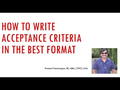 How to write Acceptance Criteria (Agile and Scrum)
