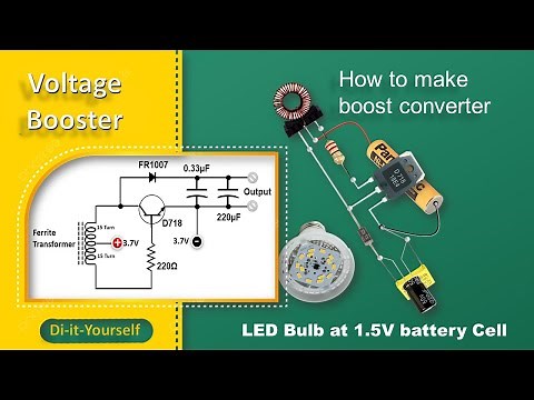 How to Make a Simple Boost Converter | Easy Voltage Booster Circuit Tutorial for Beginners