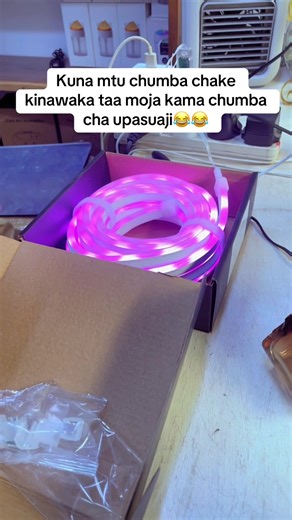 NEON LED LIGHT AVAILABLE •5M •Music adaptive •Remote control •Connected by phone application BEI:35,000 #ledlights #decoration #flyp #tiktoktanzania🇹🇿 #fyppppppppppppppppppppppp @Kidah_Breezy✨😎