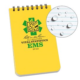 Rite in the Rain EMS Vital Stats Notebook, 3 x 5, No. 112