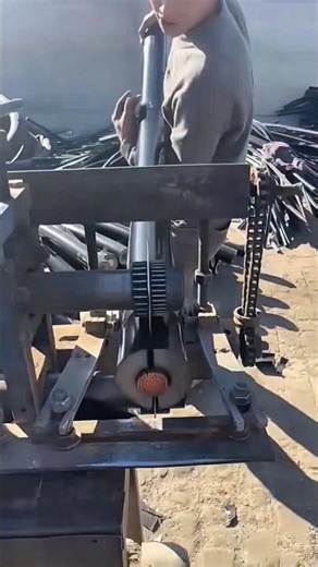 Large Copper Cable Cutting Process | Fast & Efficient Industrial Machine!