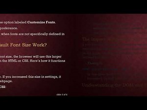 Understanding How to Change Your Browser's Default Font Size