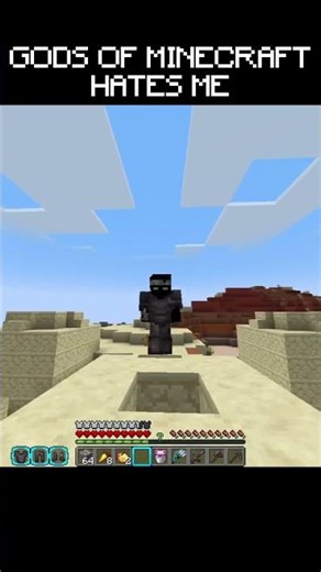 GODS OF MINECRAFT HATES ME #minecraftshorts #minecraft #minecraftmemes