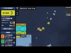 Live Japan Earthquake Monitoring - tsunami forecast