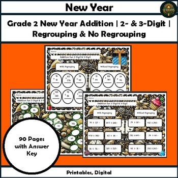 Grade 2 New Year Addition Math Multi Digit Regroup Number Bond Place Value