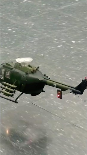 Watch This Tiny BO-105 Heli Take Off Indoors!