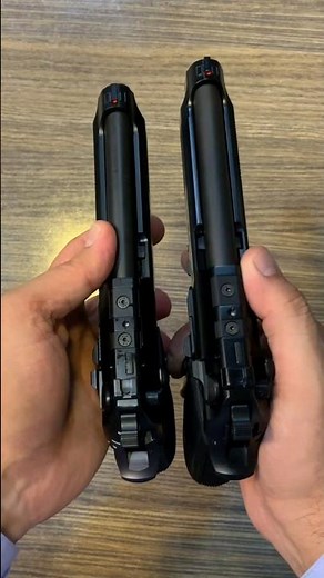 9mm Beretta 92X full-size VS Compact pistol. #shorts #beretta92x #youtubeshorts